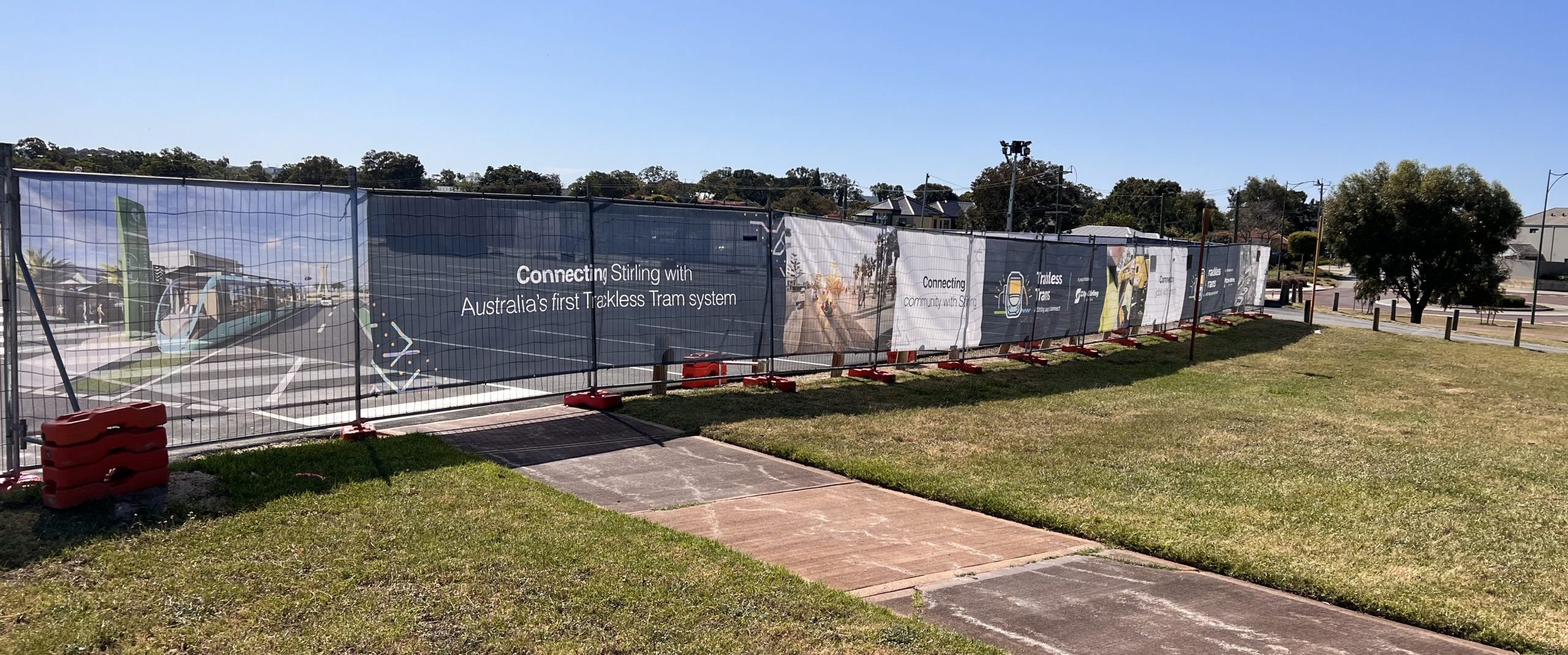 Custom Printed Banner Fence Mesh in Perth, WA - LimeX Sign and Print ...