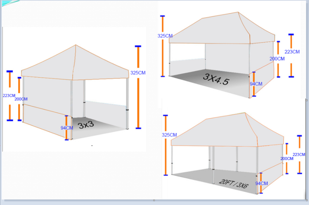 Perths Best 3x3 Marquee Gazebos Superior Quality - WA