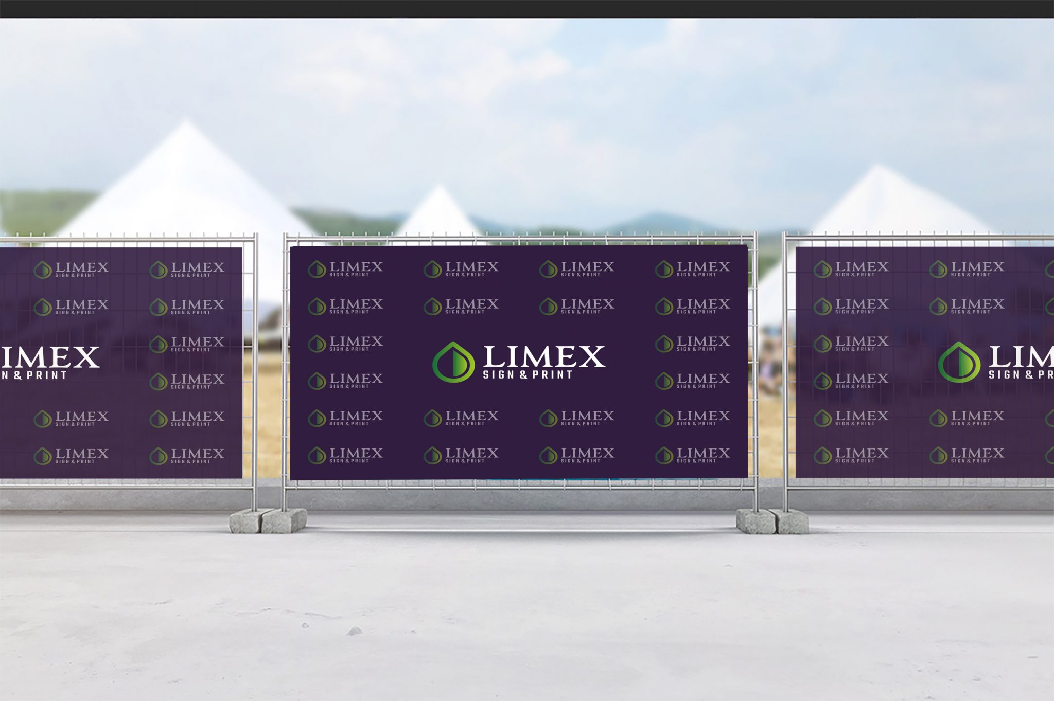 Perths Best Branded Fence Mesh - LimeX Sign and Print Industries Online ...